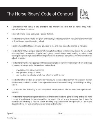 Rider Registration Forms